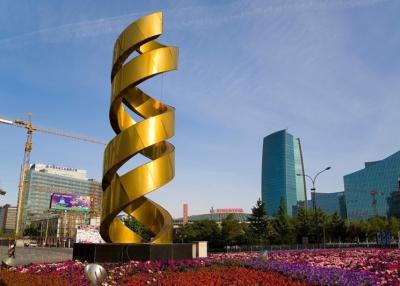 China Stainless Steel 316 DNA Sculpture Urban Decoration - 4 Meter Double Helix Design for Gardens and Public Spaces for sale