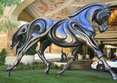 China Large Bronze Abstract Horse Statue - Custom Size Outdoor Sculpture with Patina Finish, 35 Day Delivery for sale