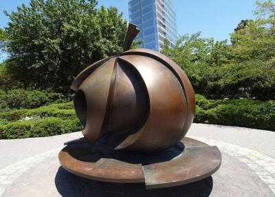 China Modern Park Art Decoration Bronze Apple Sculpture Large Size Anti Corrosion Custom for sale