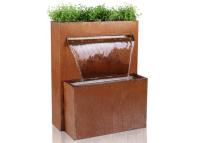 China Contemporary Corten Steel Water Wall Water Feature - Custom Size with 25-Day Delivery and Natural Rust Finish for sale