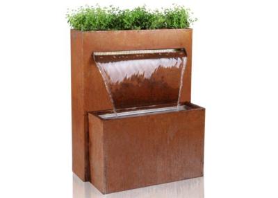 China Contemporary Corten Steel Water Wall Water Feature - Custom Size with 25-Day Delivery and Natural Rust Finish for sale
