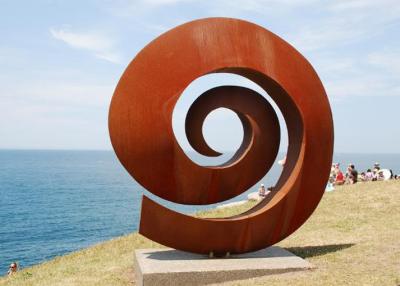 China Weather Resistant Corten Steel Sculpture 2.5mm Thickness 180cm Height for sale