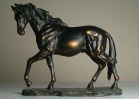 China Life Size Antique Bronze Horse Sculpture 180 cm for Hotel Garden Decoration for sale