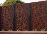 China Custom Size Corten Steel Rusty Finish Metal Wall Sculpture - 25 Day Delivery Laser Cut Garden Screen for Outdoor Decoration for sale