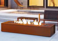 China Custom Size Corten Steel Fire Pit Table - 25 Day Delivery Modern Outdoor Garden Furniture for sale