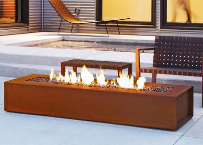 China Custom Size Corten Steel Fire Pit Table - 25 Day Delivery Modern Outdoor Garden Furniture for sale