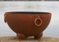 China Outdoor Ancient Design Corten Steel Fire Pit Bowl - Custom Sizes Available with 25-Day Delivery for sale