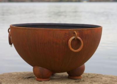China Outdoor Ancient Design Corten Steel Fire Pit Bowl - Custom Sizes Available with 25-Day Delivery for sale
