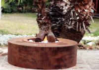 China Custom Size Round Corten Steel Fire Pit - 25 Day Delivery, Rusty Finish Outdoor Garden Heater for sale