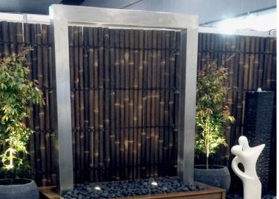 China Custom Size Stainless Steel Gate Water Feature for Outdoor Gardens - 35 Day Delivery with Brushed Finish for sale