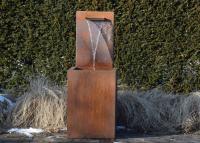 China Corten Steel Garden Water Feature 150cm Height with Plantable Top Section - Custom Sizes Available for sale