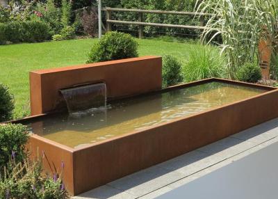 China Assemble Corten Steel Water Feature Spouts for Public Decoration - Custom Sizes Available with 30-Day Delivery for sale
