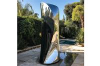 China Timeless Reflection Stainless Steel Sculpture 300cm for Yard Public Park Decoration for sale