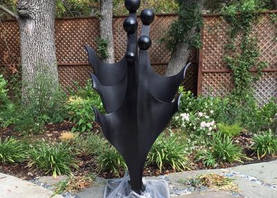 China Custom Size Stainless Steel Family Sculpture Outdoor Metal Lawn Art 150cm Height for sale
