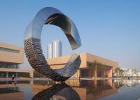 China 500cm Large Outdoor Metal Sculpture in Stainless Steel for Building and Garden Decoration for sale