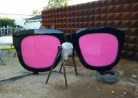 China Stainless Steel Giant Sunglasses Sculpture 300cm Outdoor Art Decor Custom Size for sale