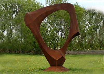 China Large Corten Steel Bone Sculpture 2m Rusted Garden Art Custom Size Available for sale