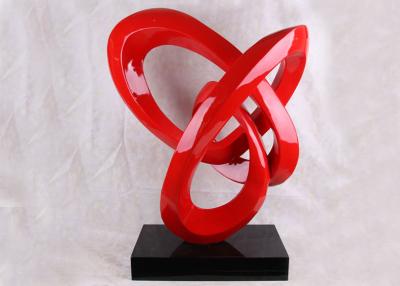 China Customized Painted Stainless Steel 316 Abstract Metal Sculpture 100 cm High for Indoor Decoration for sale