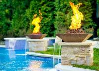 China Corten Steel Garden Fire Pit Water Feature Combo - 2.5mm Thickness with 80+ Year Lifespan for sale