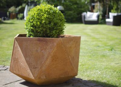 China Corten Steel Planter 60-100cm Height Custom Sizes for Outdoor Garden & Public Space Decoration for sale