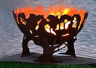 China Custom Size Corten Steel Fire Pit Bowl with 30-Day Delivery and Superior Corrosion Resistance for Outdoor Decoration for sale