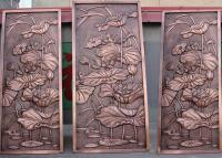 China Custom Bronze Lotus Flower Bas Relief Wall Art - 30 Day Delivery with Custom Size Options for Interior and Outdoor Decoration for sale