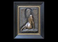 China Custom Bronze Nude Woman Bas Relief Wall Sculpture - Anti-Corrosion Finish, 30 Day Delivery for sale