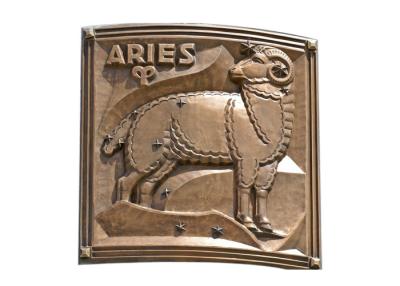 China Contemporary Bronze Aries Relief Wall Art for Indoor & Outdoor Decoration - Custom Sizes Available with 30-Day Delivery for sale