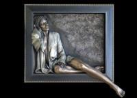 China Bronze Relief Sculpture Artwork 150×150cm Custom Size Indoor Decoration Figure Statue for sale
