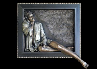 China Bronze Relief Sculpture Artwork 150×150cm Custom Size Indoor Decoration Figure Statue for sale