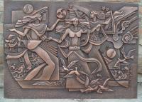 China Classical Style Bronze Relief Wall Art with Anti-Corrosion Finish - Customized Sizes Available for Interior and Outdoor Decoration for sale