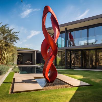 China Stainless Steel Sculpture 300cm Polished Finish for Yard and Park Decoration for sale