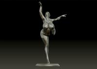 China Contemporary Bronze Ballerina Sculpture 200cm Antique Finish Garden Art for sale