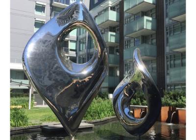 China Large Mirror Polished Stainless Steel Outdoor Garden Sculpture Custom Size for sale
