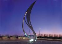 China Urban Square Decorative Large Outdoor Metal Sculpture 800cm H Stainless Steel Corrosion Stability for sale