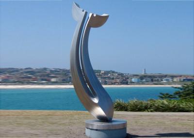 China Large Abstract Mirror Stainless Steel Sculpture 200 cm Outdoor Decorative Art for sale