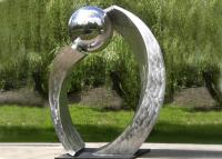 China Silver Polished Stainless Steel Garden Sculpture - Custom Size Contemporary Art for Outdoor City Decoration with 35-Day Delivery for sale