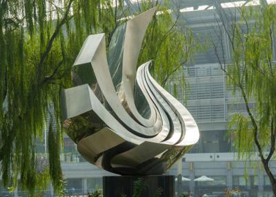 China Large Polished Stainless Steel 316 Outdoor Garden Bird Sculpture Custom Size for sale