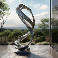 China Forgotten Memories Polished Stainless Steel Sculpture 200cm for Public Parks for sale