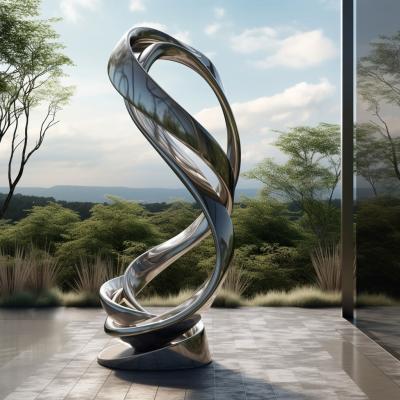 China Forgotten Memories Polished Stainless Steel Sculpture 200cm for Public Parks for sale