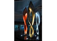 China Painted Stainless Steel Number Eight Sculpture 3m for Outdoor Decoration for sale