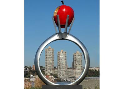 China Stainless Steel 316 Modern Monumental Sculpture 3.5m Customizable Park Garden Decoration for sale