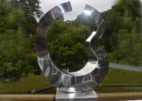 China 2mm Stainless Steel Mirror Polished Garden Sculpture 200cm Height Customizable for sale