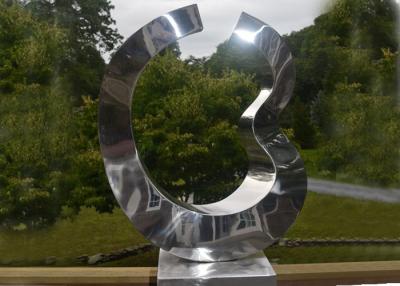 China 2mm Stainless Steel Mirror Polished Garden Sculpture 200cm Height Customizable for sale