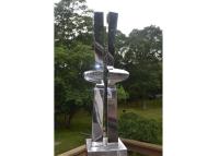 China Abstract Mirror Stainless Steel Metal Garden Ornaments Custom Size 316L Marine Grade for sale