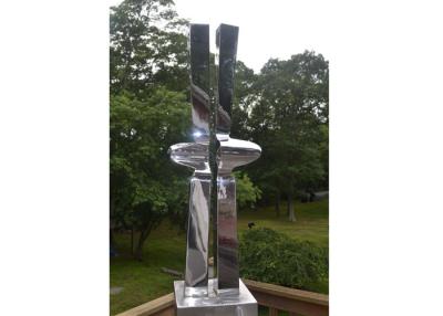 China Abstract Mirror Stainless Steel Metal Garden Ornaments Custom Size 316L Marine Grade for sale