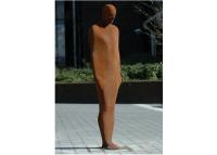 China Life Size Corten Steel Abstract Man Sculpture Outdoor Garden Modern Art 2m for sale