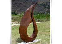 China Professional Corten Steel Sculpture 180cm Height Abstract Metal Art for Outdoor Garden Decoration for sale