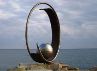 China Modern Geometric Stainless Steel Outdoor Metal Sculpture for Large Garden Decoration - Custom Sizes with 60 Day Delivery for sale