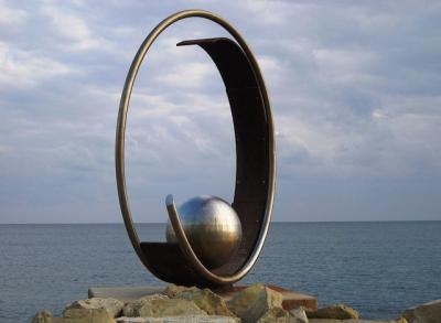 China Modern Geometric Stainless Steel Outdoor Metal Sculpture for Large Garden Decoration - Custom Sizes with 60 Day Delivery for sale
